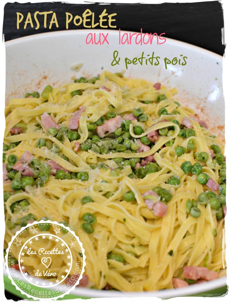 Pâtes Aux Lardons Et Petits Pois - Recette Facile Et Gourmande