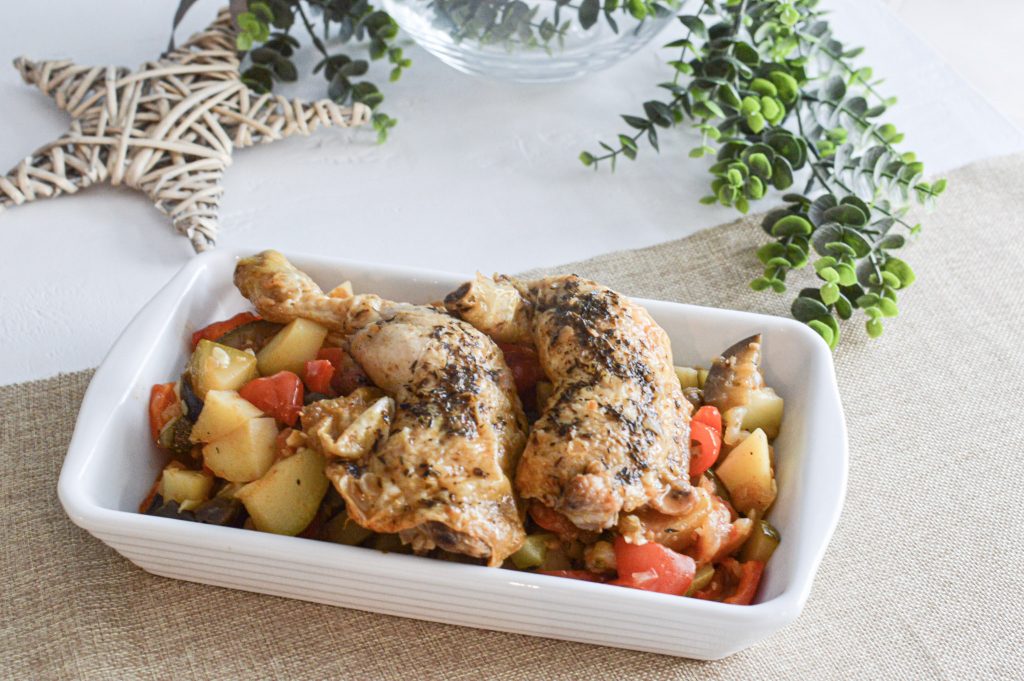 Cuisses De Poulet Et Ratatouille