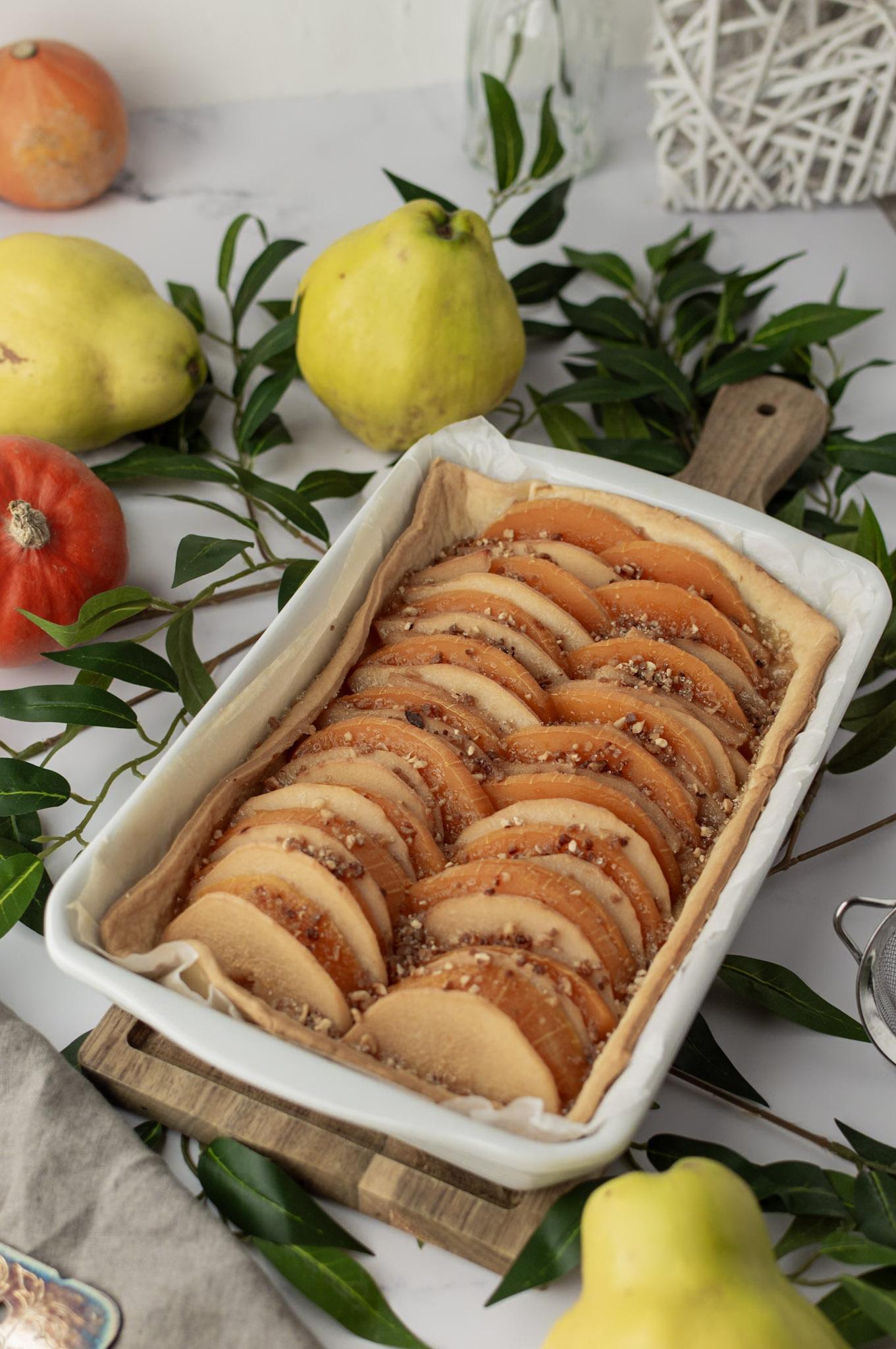 Recette D'Automne De La Tarte Au Potiron Et Aux Coings