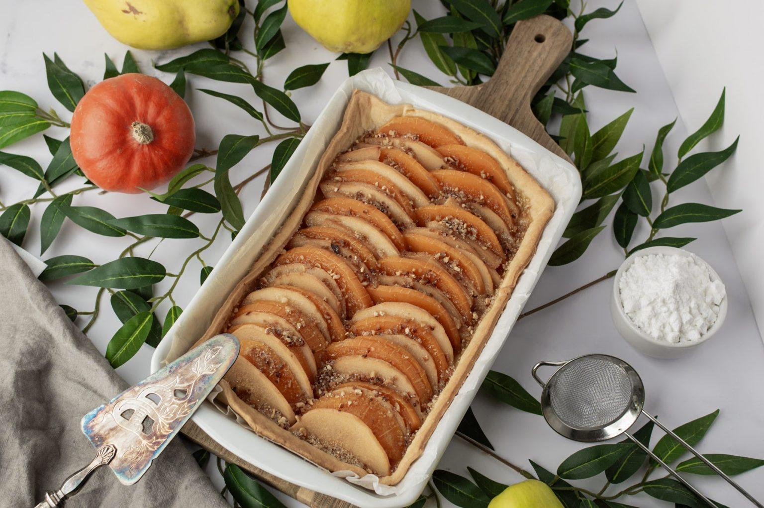 Recette D'Automne De La Tarte Au Potiron Et Aux Coings